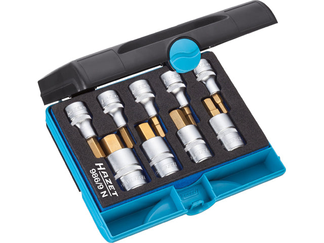 Hazet Hex Bit Socket Set - 1/2" Drive (9-Pieces) – Black Forest Industries