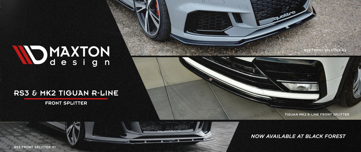 New Maxton Design Splitters - RS3 and Tiguan R-line – Black Forest ...