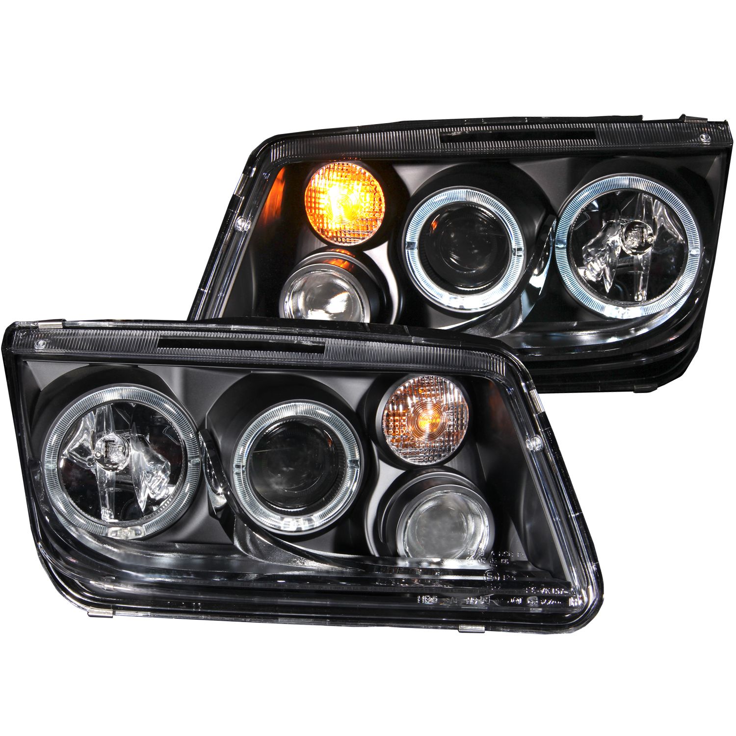 ANZO VW MK4 Jetta Projector Headlights w/ Fog Lights – Black Forest ...