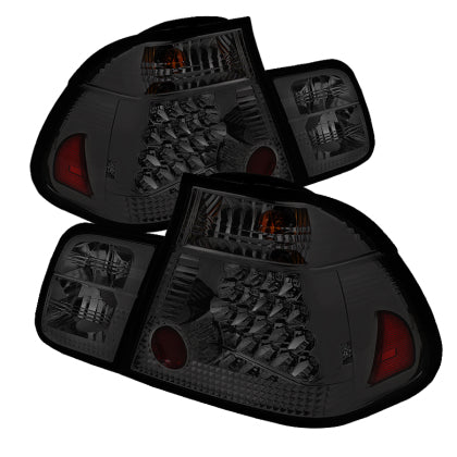 Spyder LED Tail Lights (Smoked) - BMW E46 3-Series (Sedan) – Black ...