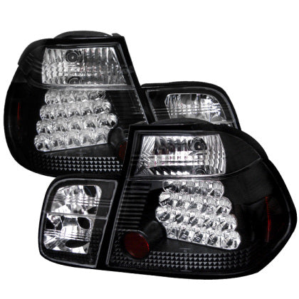Spyder LED Light Bar Tail Lights - BMW E46 3-Series (Sedan) – Black ...