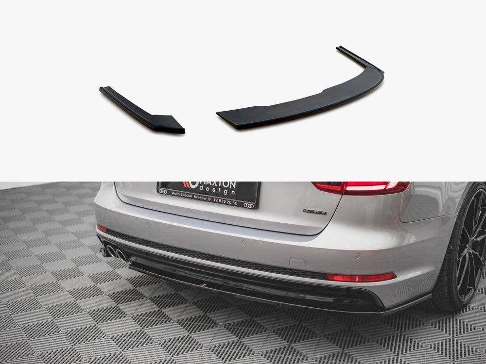 Maxton Design Rear Side Splitters V2 - Audi B9 A4 S-Line (Pre-Facelift ...