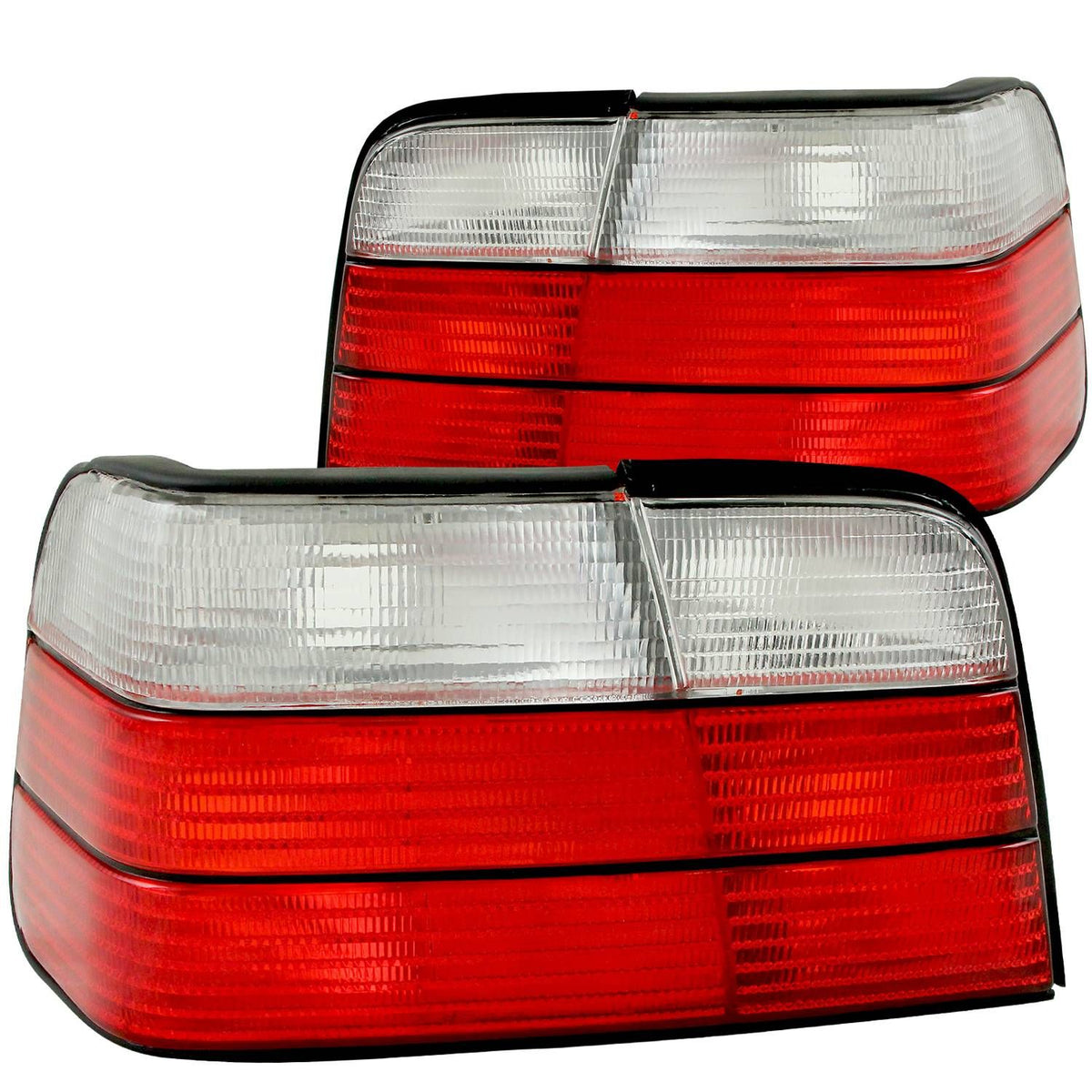 ANZO BMW E36 3-Series 4-Door Red/Clear Taillights – Black Forest Industries