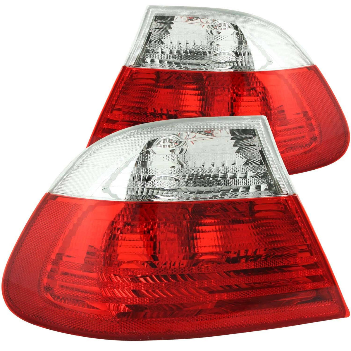 ANZO BMW E46 3-Series Coupe Outer Taillights Red/Clear – Black Forest ...