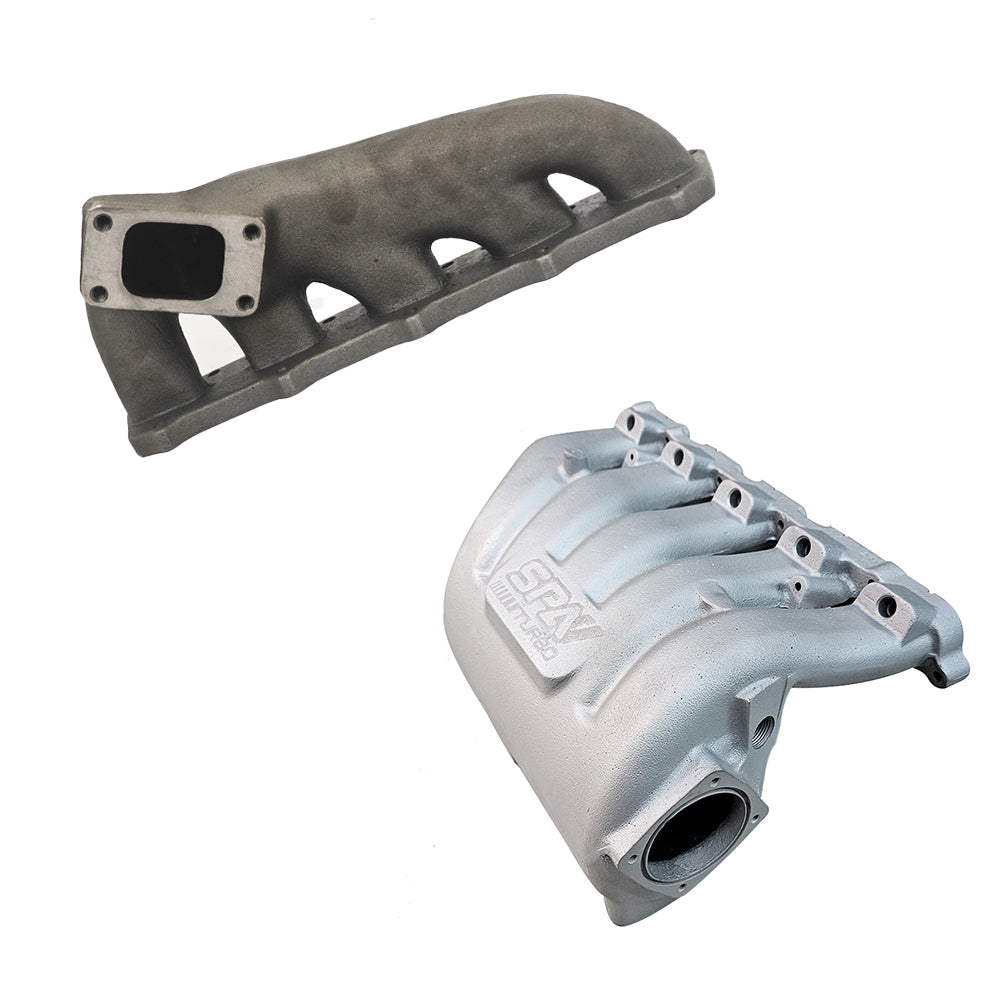 VW 5 cyl 2.5L 20v FSI T3 Turbo Exhaust Manifold + intake manifold ...