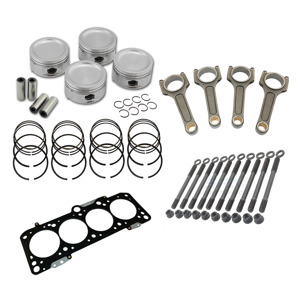SPA TURBO Forged piston and rings set 83mm VW ABA 2.0L 8V + VW 159mm x ...