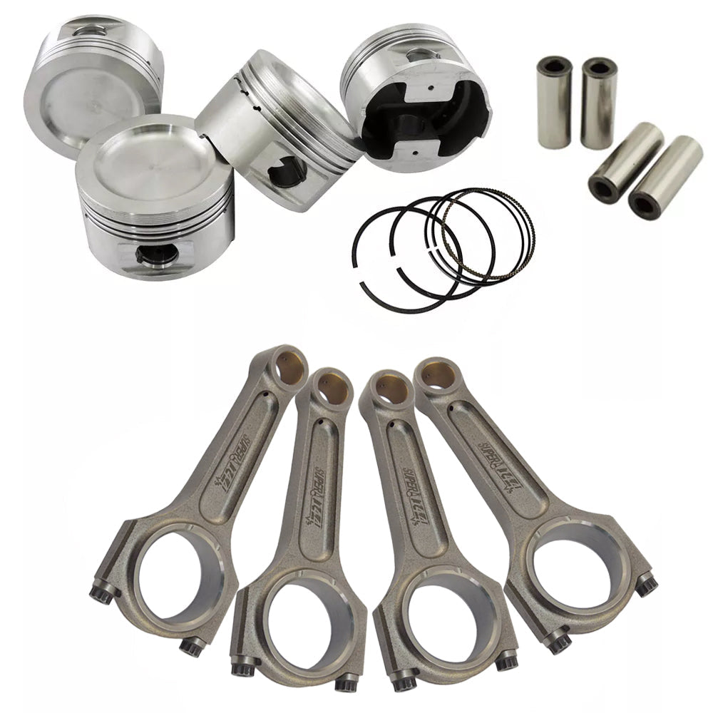 SPA TURBO FORGED PISTON SET 83.75MM 1.8L 8V VW 1.8 8V + VW 144MM X 20M ...