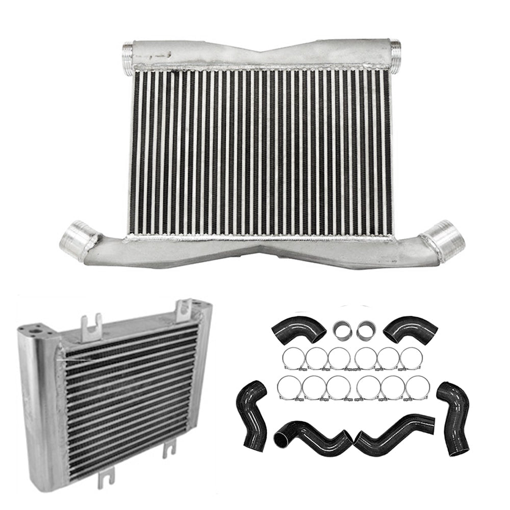 SPA TURBO Intercooler upgrade kit for R35 GT-R + Billet Aluminum Oil C ...