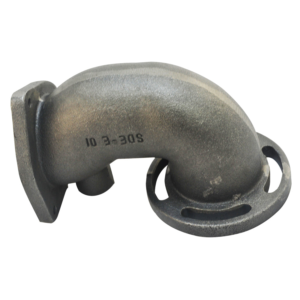 SPA TURBO Cast iron turbocharger downpipe 90° 2 1/2" T3 4 bolts – Black ...