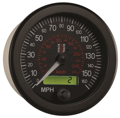 Stack Instruments 88MM 0-160 MPH / 260 KM/H Programmable Speedometer ...