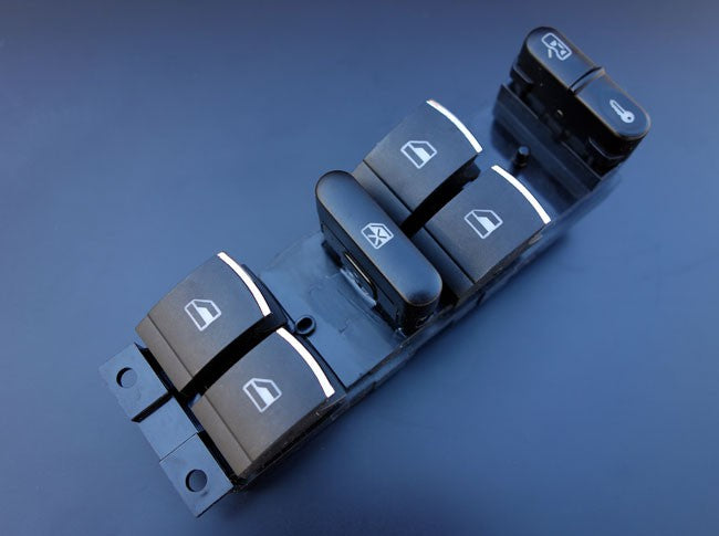 Golf Mk4 Chrome Window Switch (9-Pin) – Black Forest Industries