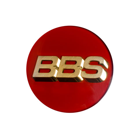Genuine BBS RS / RM / RF 3D-Text Logo Cap Set (Red/Gold) – Black Forest ...