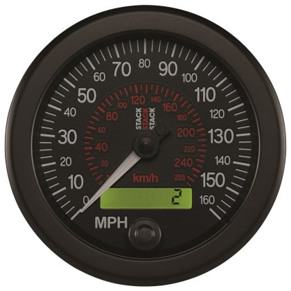 Stack Instruments 88MM 0-160 MPH / 260 KM/H Programmable Speedometer ...